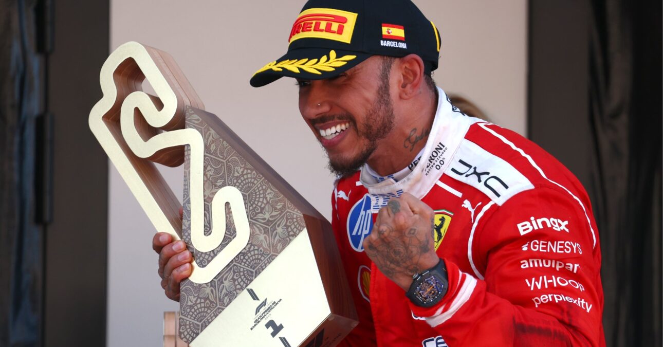 Óriási dráma Barcelonában: Hamilton megtörte az átkot a Ferrarival ...